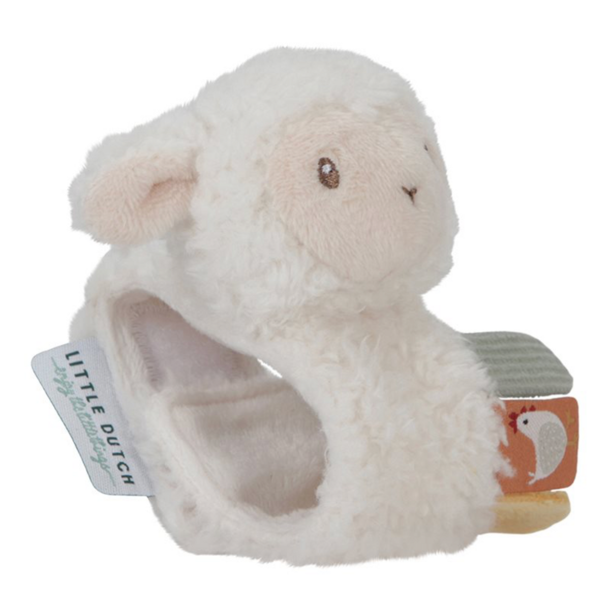 Little Dutch | Little Farm Sheep Wrist Rattle | ChocoLoons